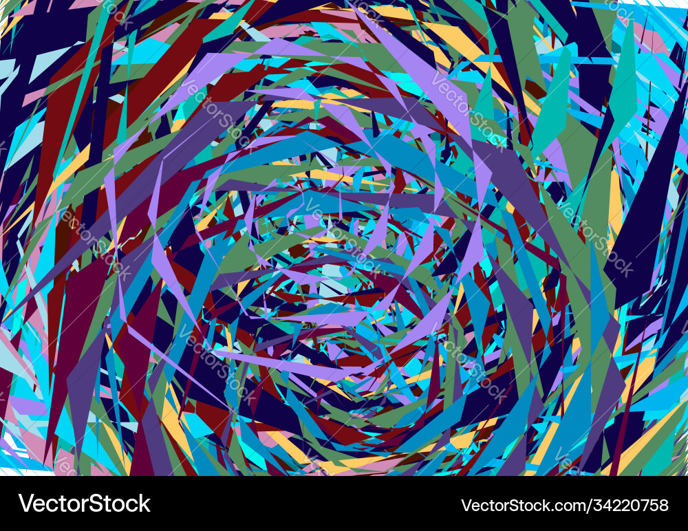 Random spirals swirls twirls abstract geometric Vector Image