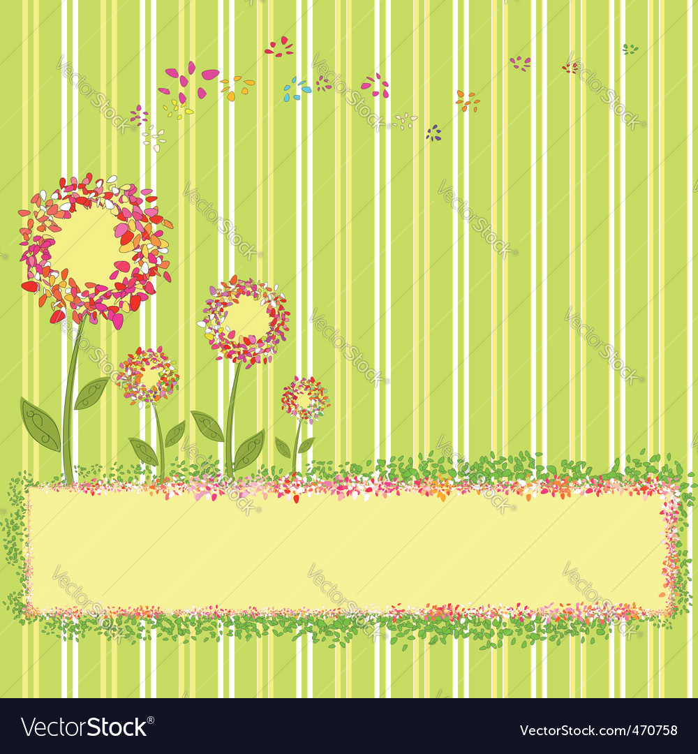 Springtime template Royalty Free Vector Image - VectorStock