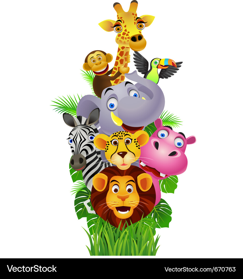 Animal cartoon Royalty Free Vector Image - VectorStock