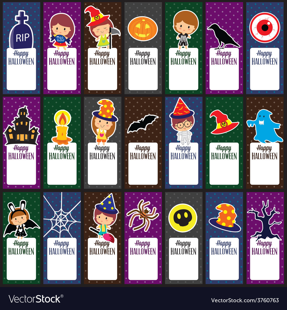 Halloween design elements Royalty Free Vector Image