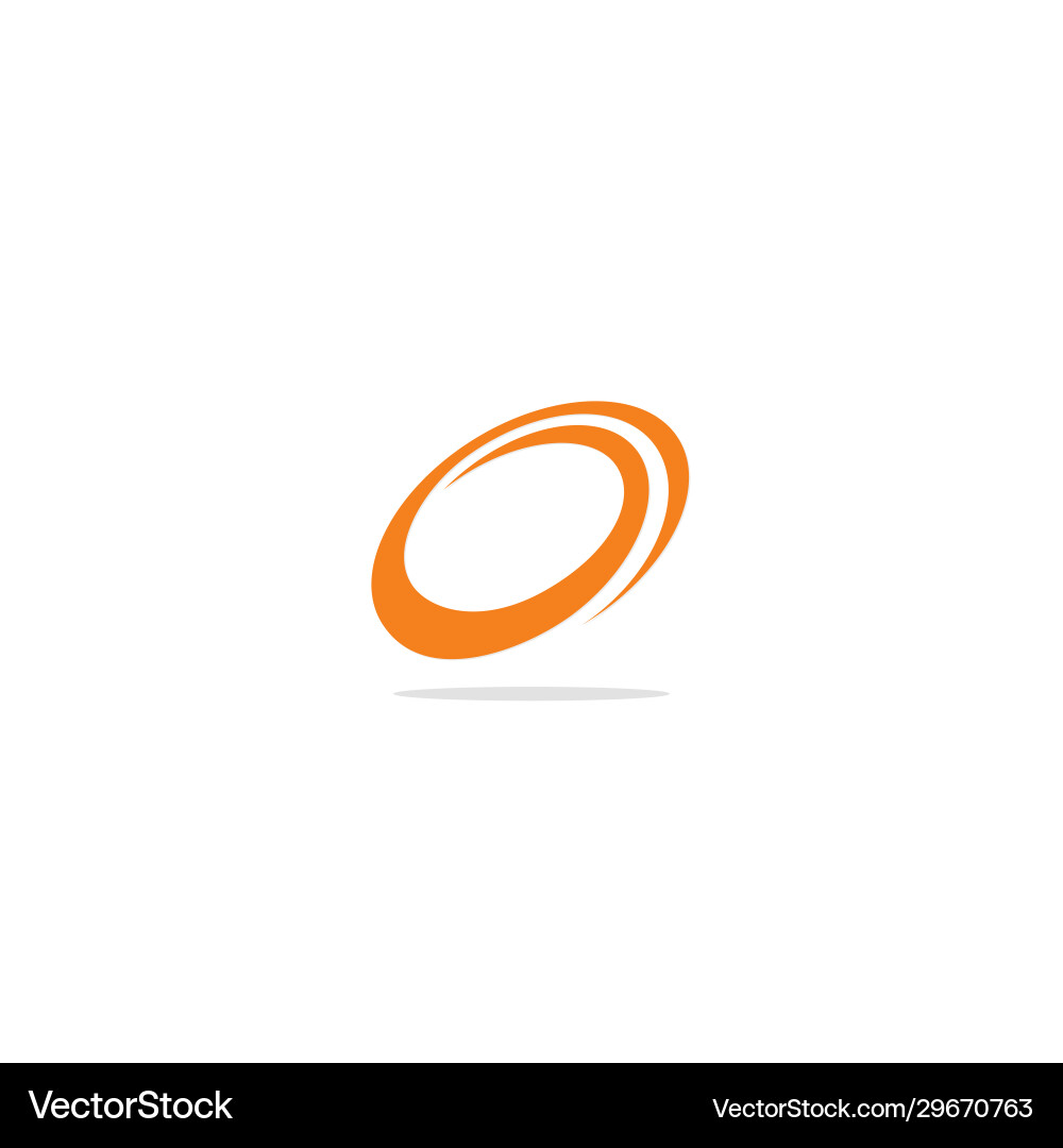 Round circle curve abstract company logo Vector Image
