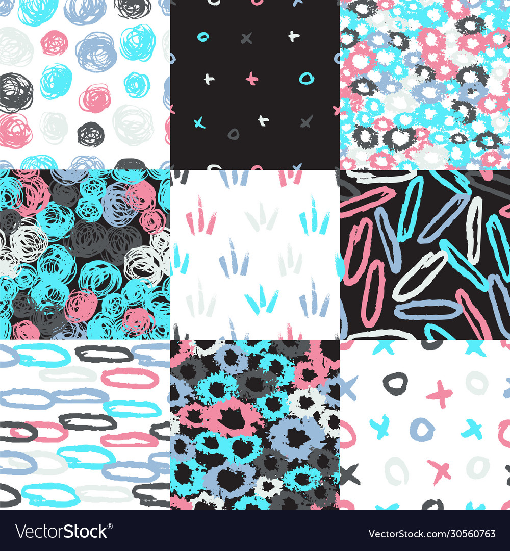 Universal various seamless patterns Royalty Free Vector