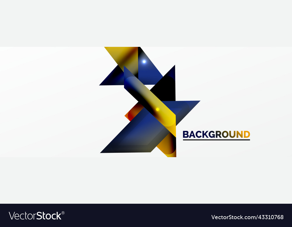 Abstract background simple color geometric shapes Vector Image