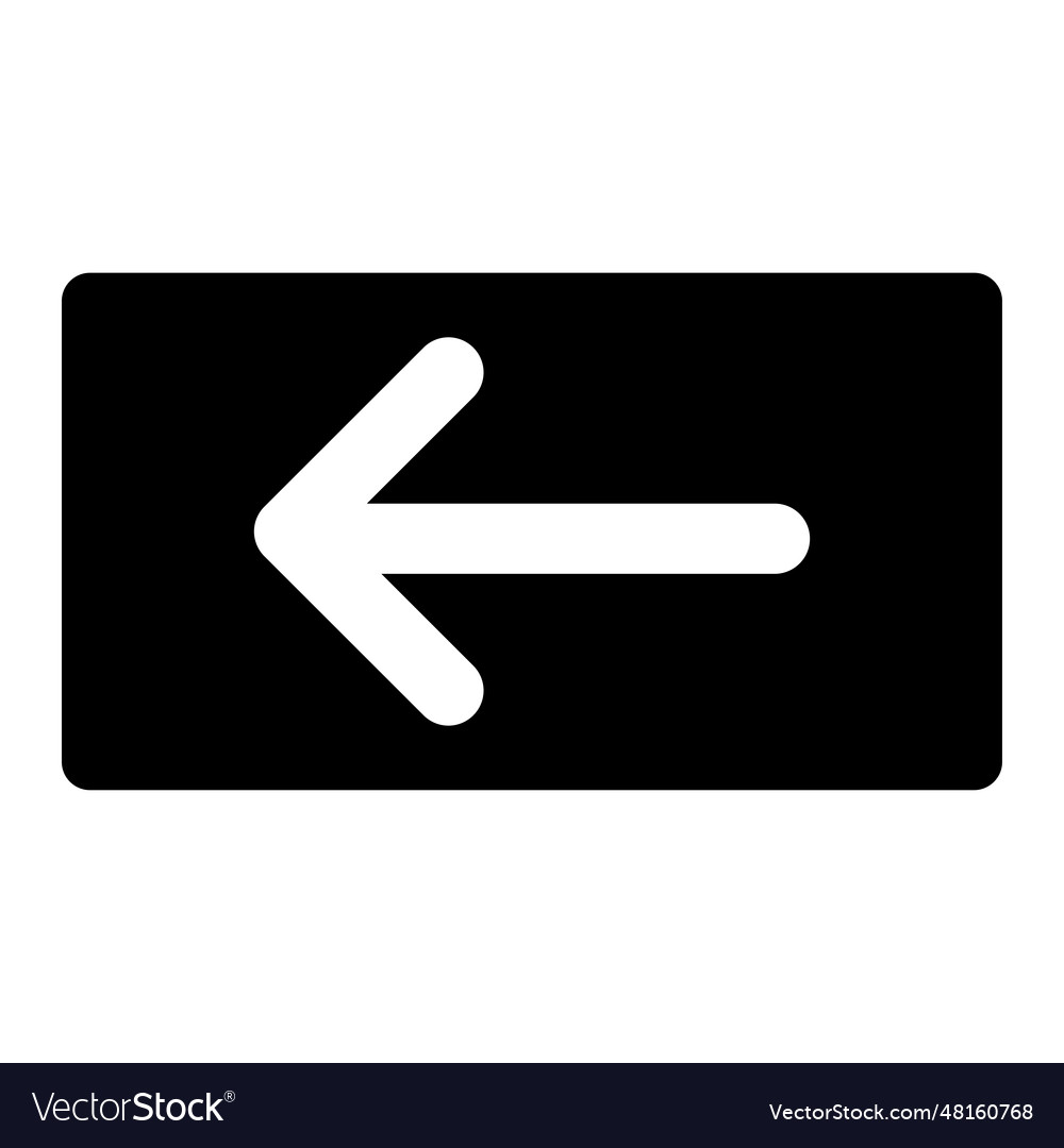 Backspace button icon Royalty Free Vector Image