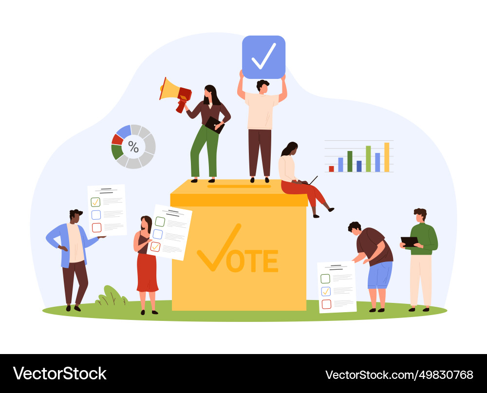 Election campaign confirmation of choice Vector Image