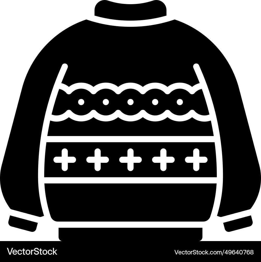 Sweater icon christmas related Royalty Free Vector Image