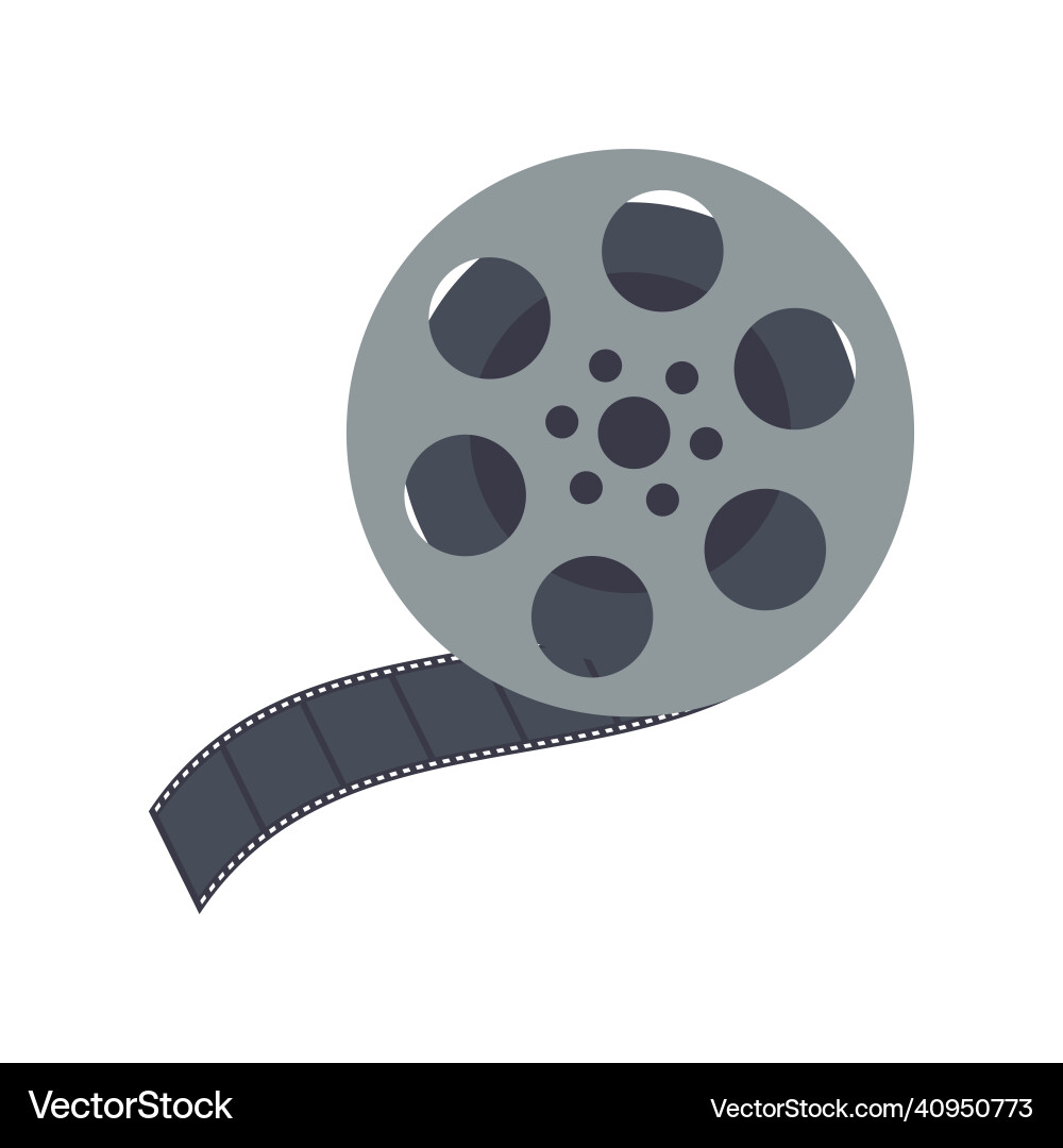 Cartoon cinema reel isolated Royalty Free Vector Image