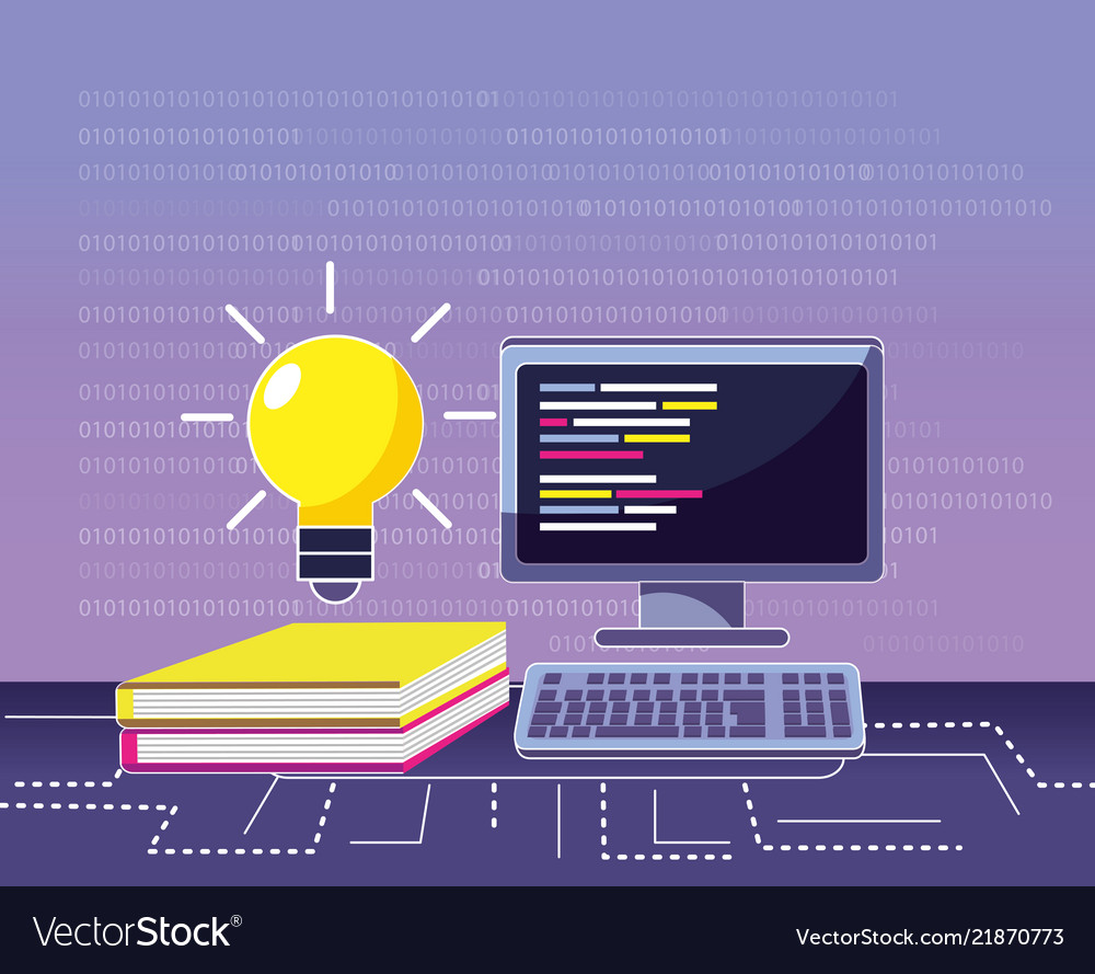 Program coding concept Royalty Free Vector Image