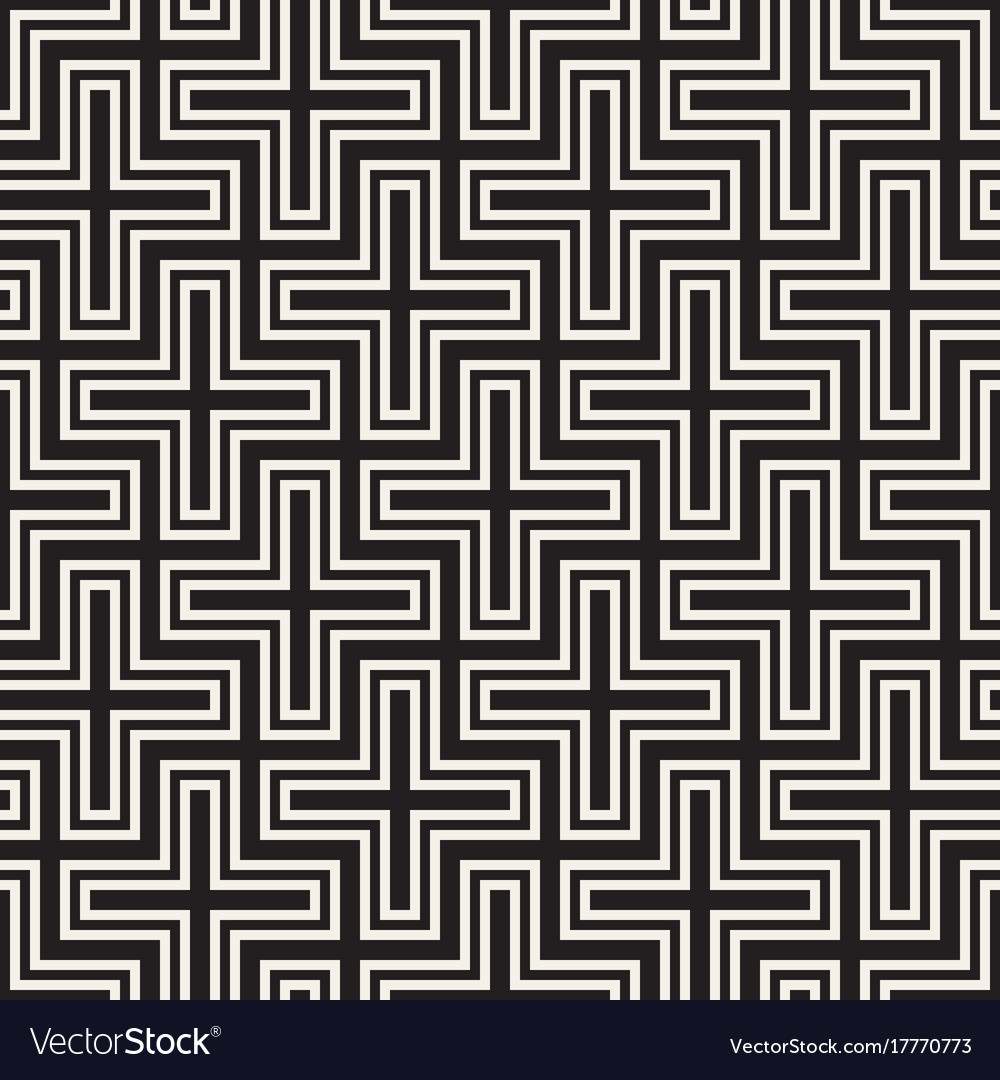 Seamless cross tiling pattern modern Royalty Free Vector