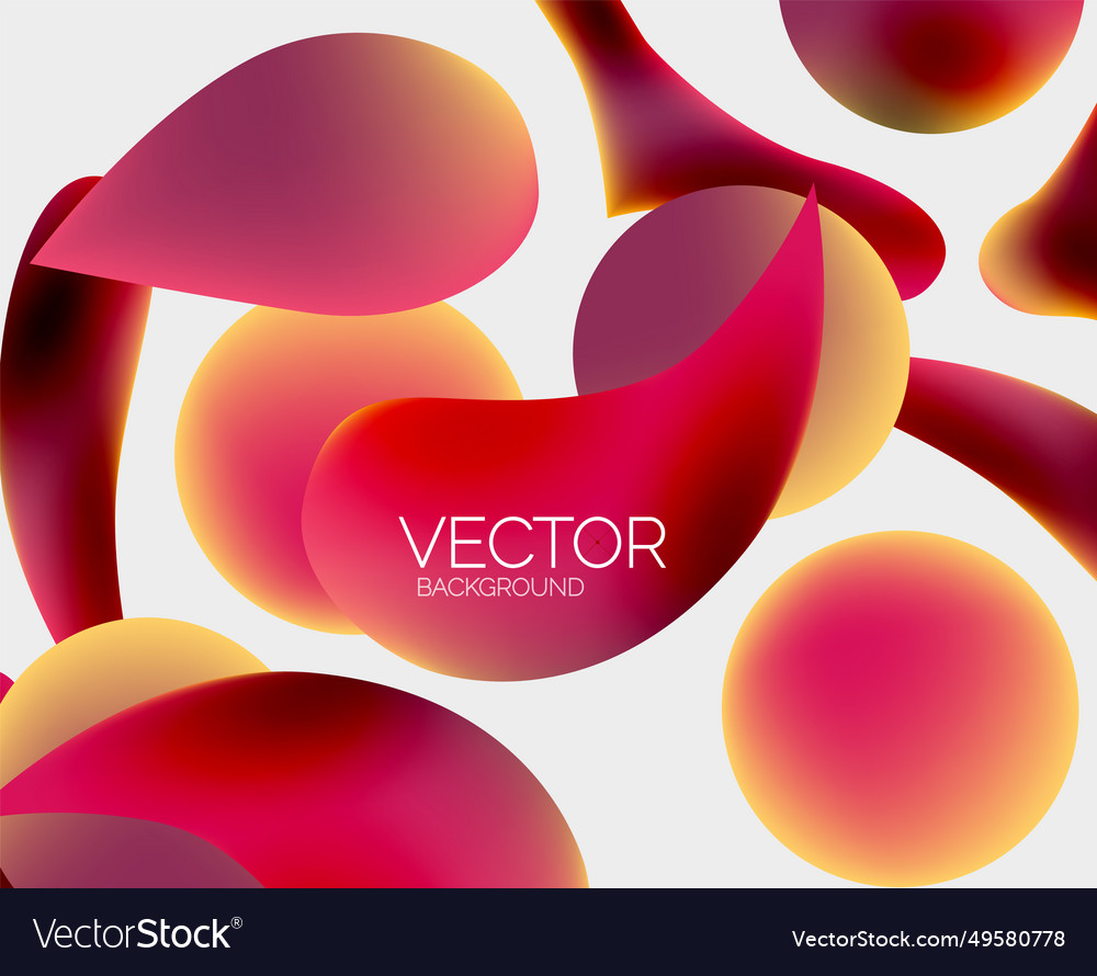 Abstract liquid bubble background Royalty Free Vector Image