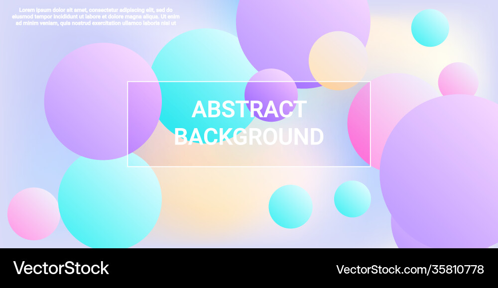 Background picture with balls for banner design Vector Image