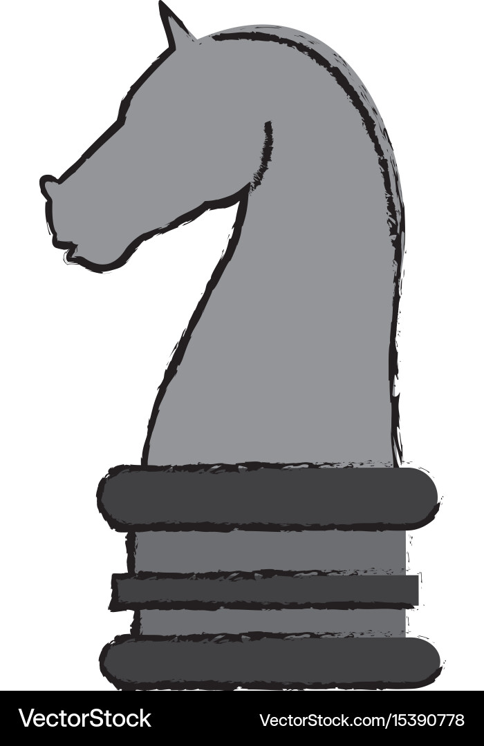 Chess knight strategy business websites image Vector Image