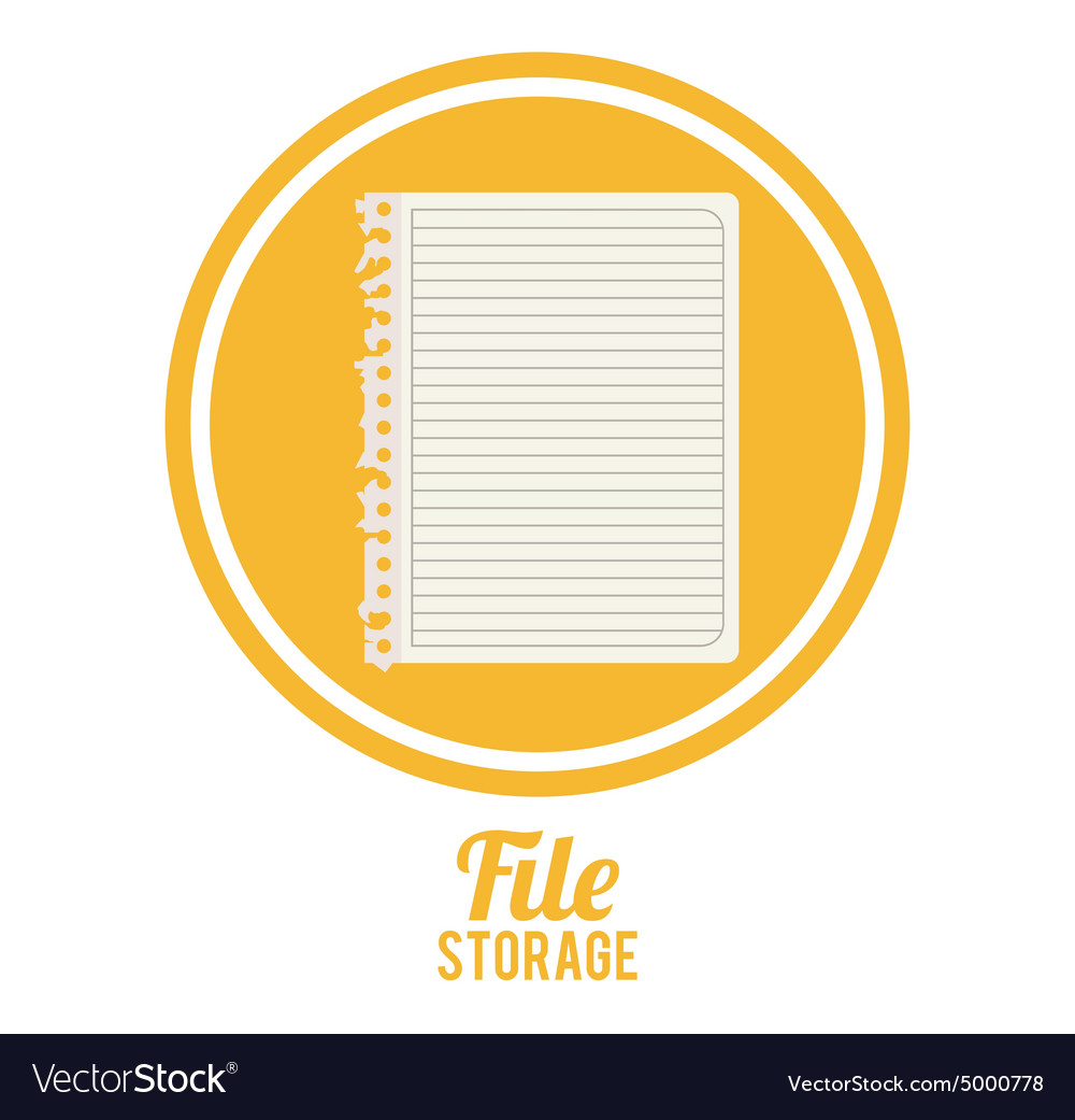 File storage design Royalty Free Vector Image - VectorStock