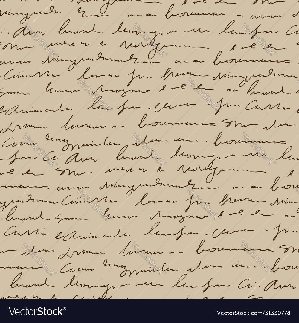 Handwritten abstract text seamless pattern Vector Image Handwritten abstract text seamless pattern Vector Image