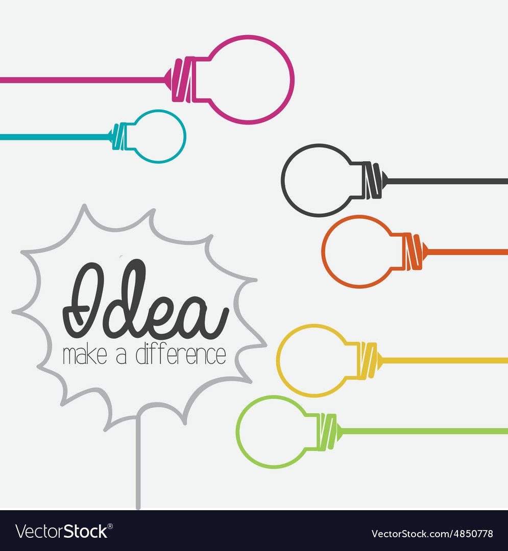 Idea design Royalty Free Vector Image - VectorStock