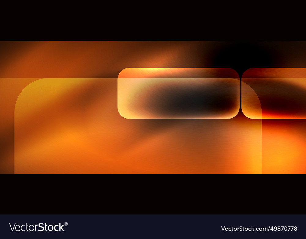 Neon Glass Shapes For Your Text Or Product Vector Image