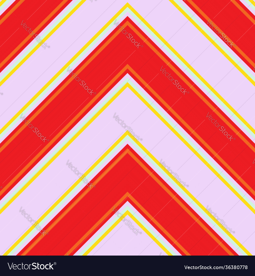 Rainbow chevron diagonal stripes seamless pattern Vector Image