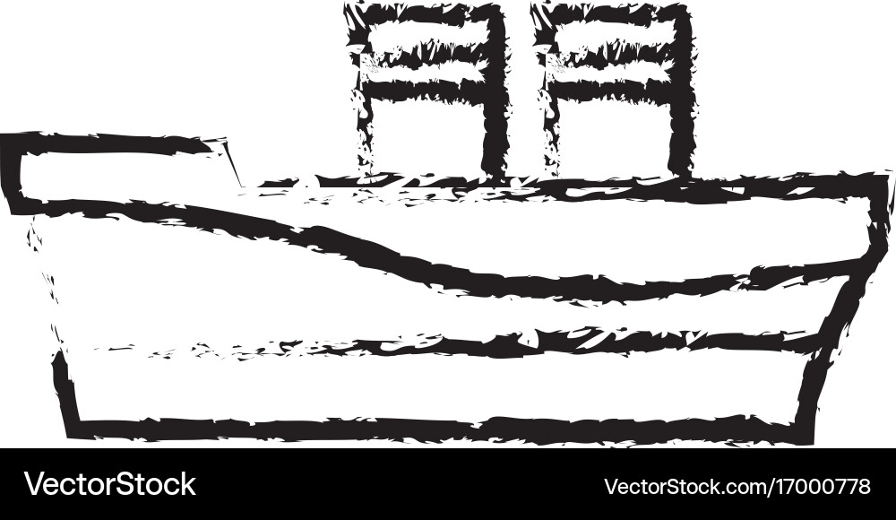 Ship cargo logistic sea transportation icon Vector Image