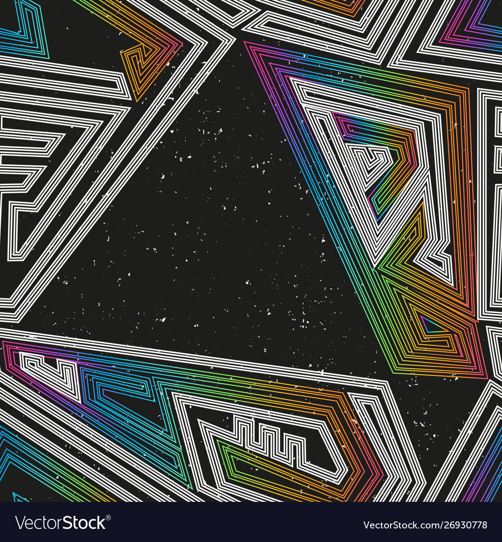 Space geometric seamless pattern Royalty Free Vector Image