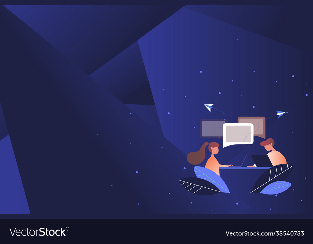 Abstract conversation interview global Royalty Free Vector