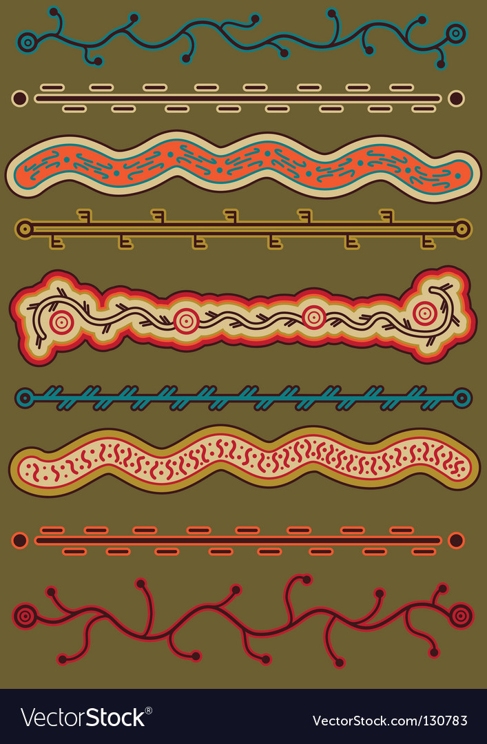 Australian pattern Royalty Free Vector Image - VectorStock