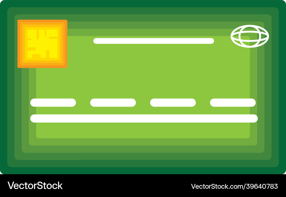 Bank credit card Royalty Free Vector Image - VectorStock