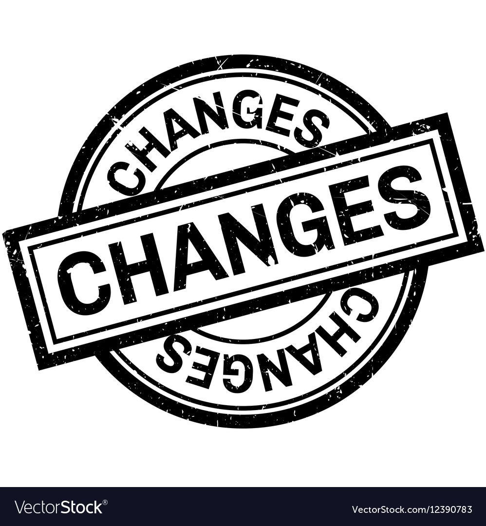 Changes rubber stamp Royalty Free Vector Image