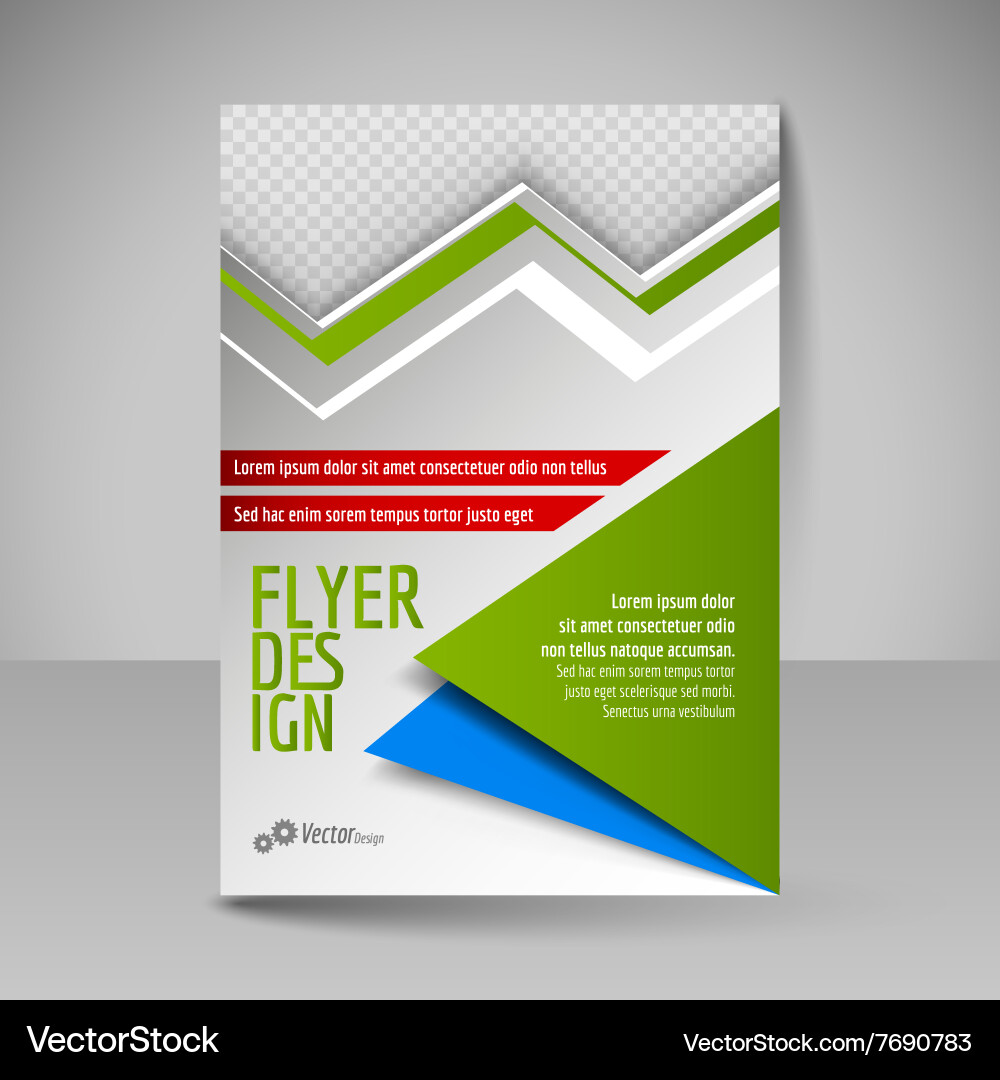 Flyer magazine cover brochure template design Vector Image