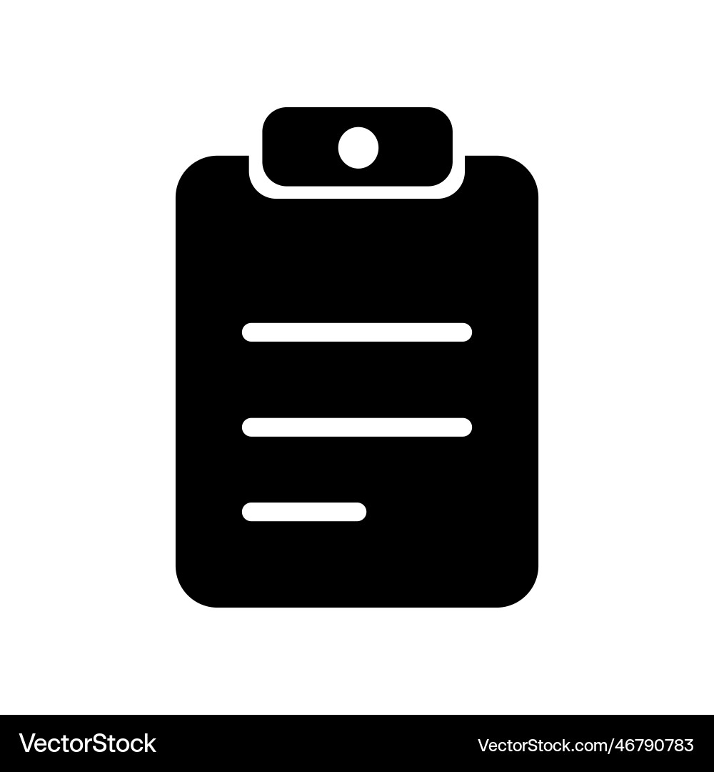 List fill icon symbol black glyph icon Royalty Free Vector
