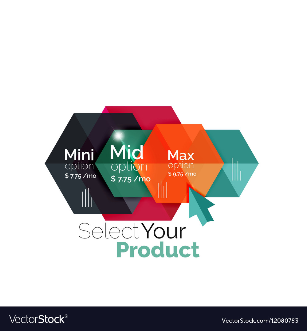 Select choice template Royalty Free Vector Image