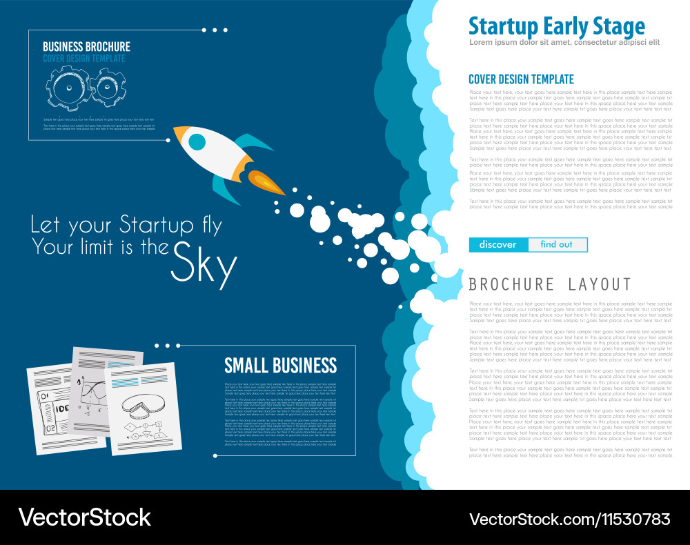 Startup landing webpage or corporate design covers