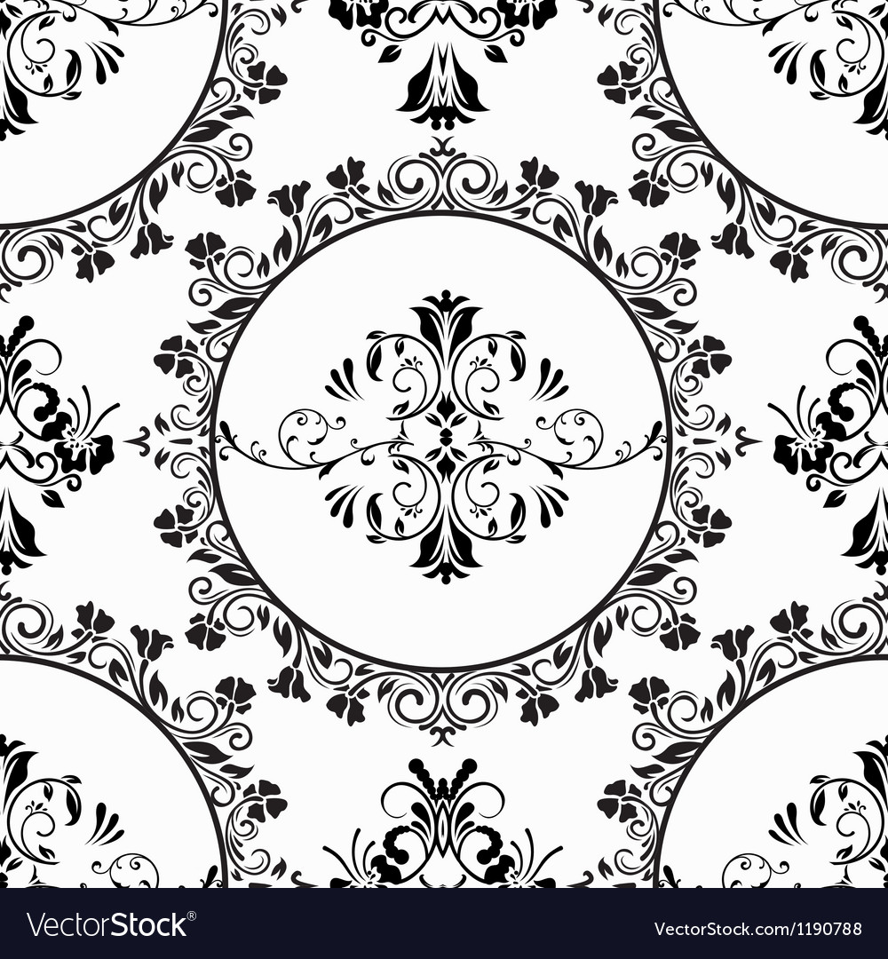 Baroque seamless pattern Royalty Free Vector Image