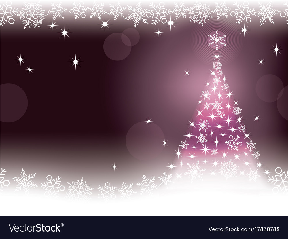 Seamless winter background with christmas tree Vector Image