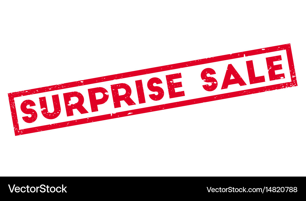 Surprise sale rubber stamp Royalty Free Vector Image