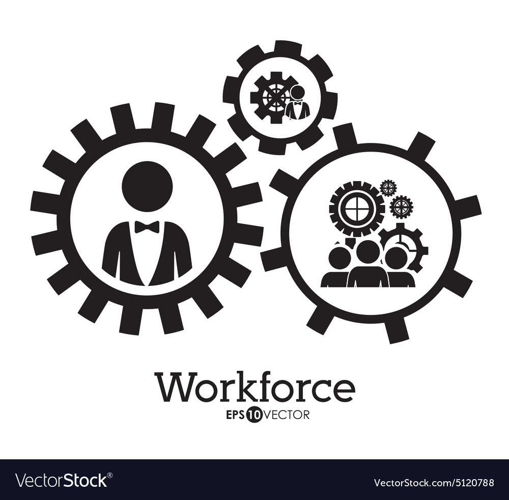 Workforce design Royalty Free Vector Image - VectorStock