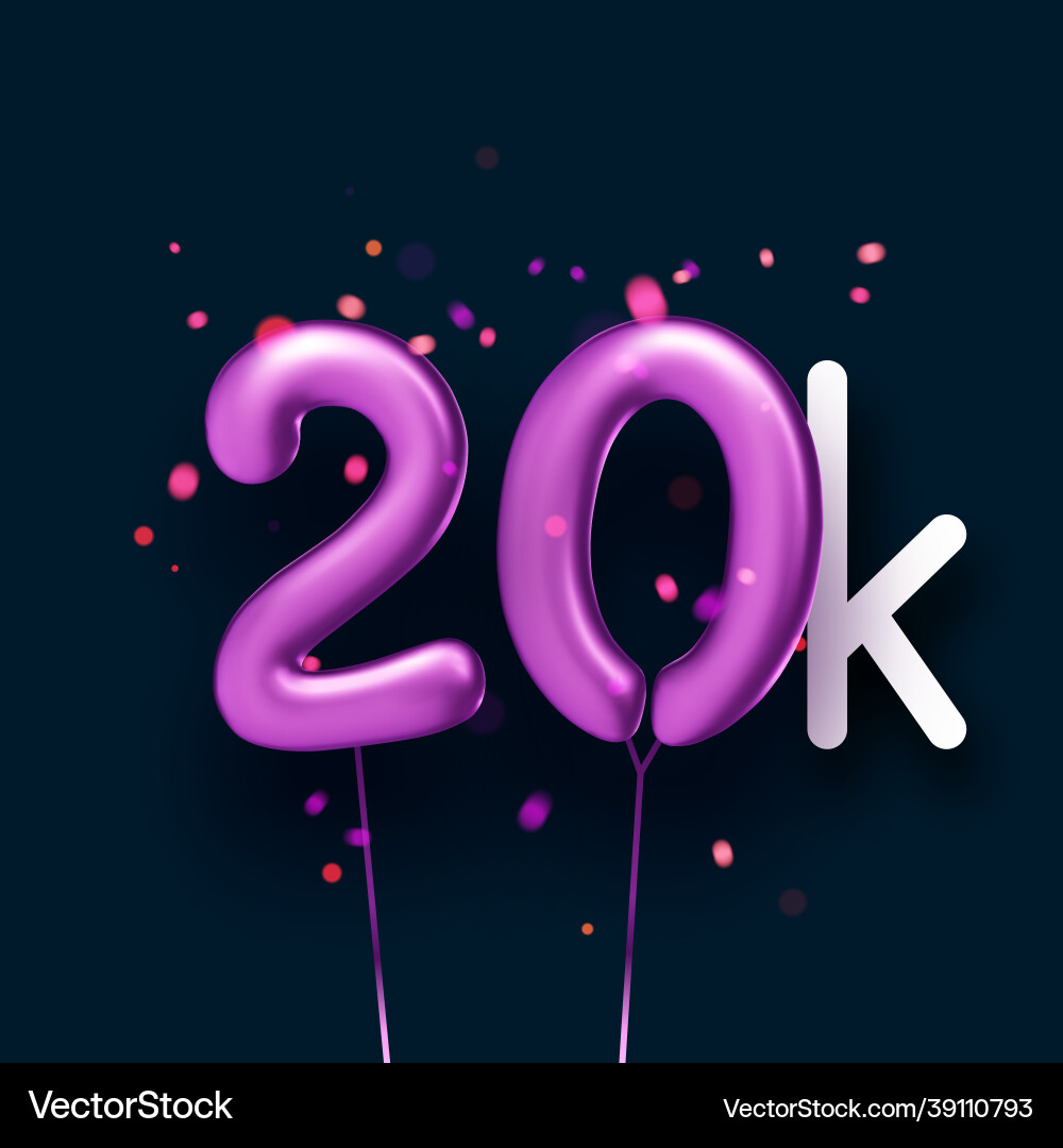 Red Balloons Celebration 20k Followers Like Stock, 48% OFF