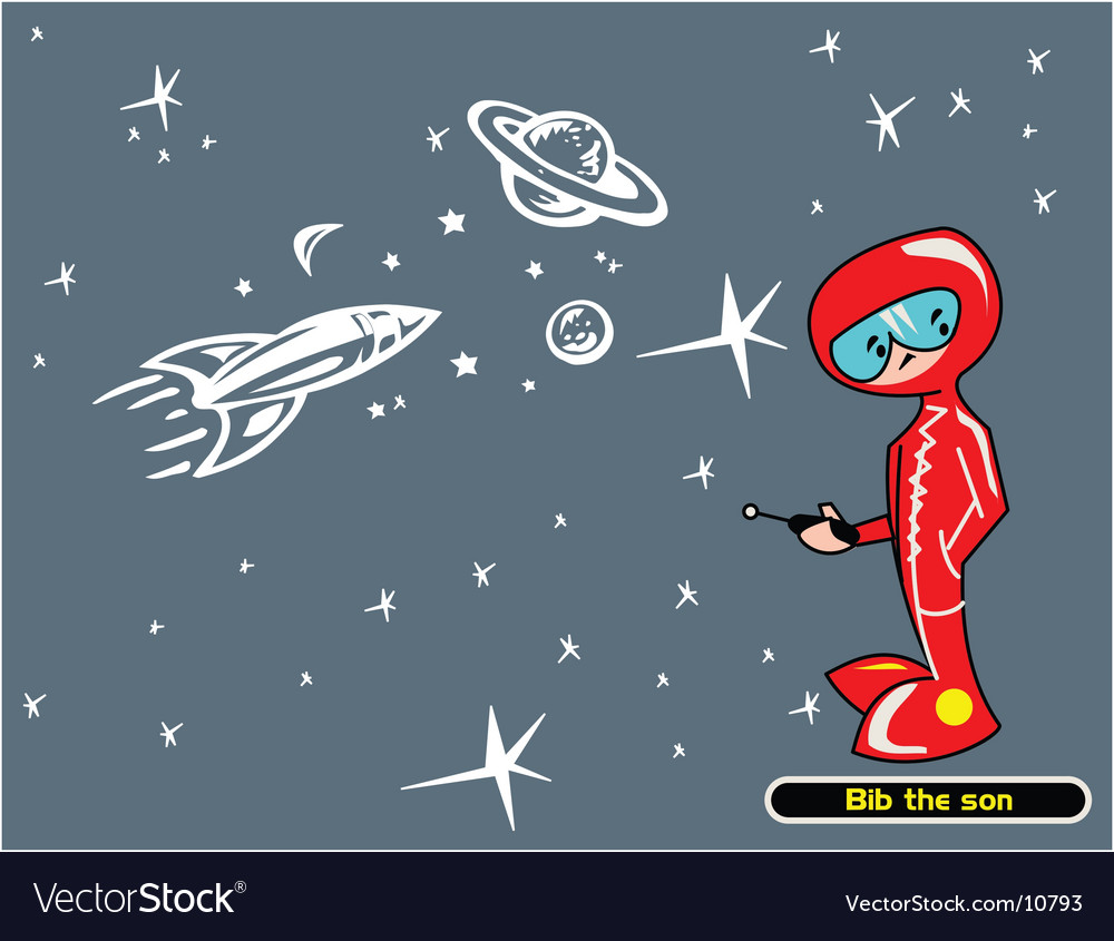 Boy space Royalty Free Vector Image - VectorStock