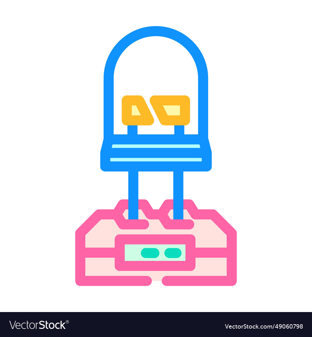 Diode testing electronics color icon Royalty Free Vector Diode testing electronics color icon Royalty Free Vector