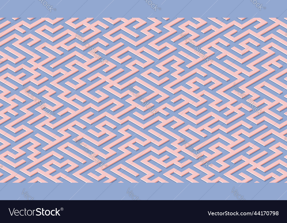Maze pattern abstract background with labyrinth Vector Image