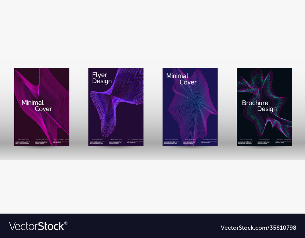 Minimum coverage a set modern abstract Royalty Free Vector