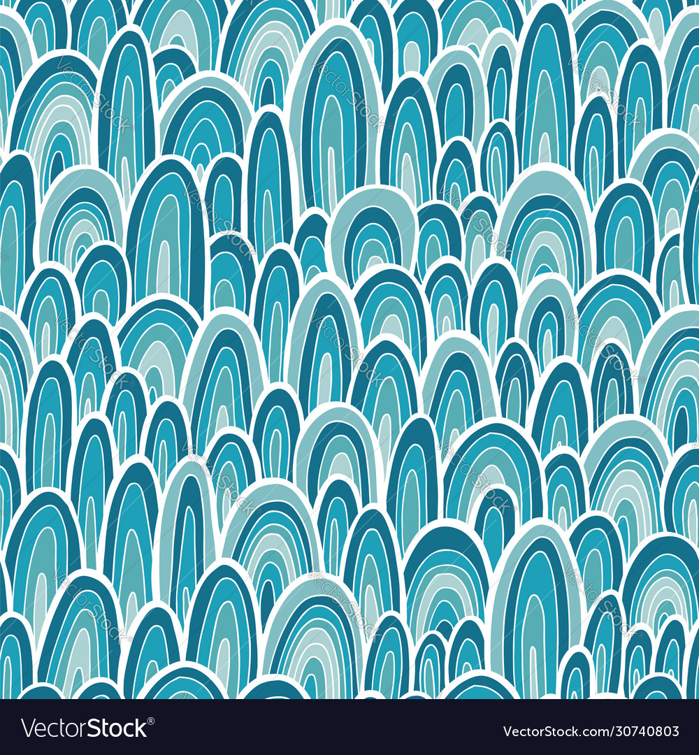 Abstract wave pattern seamless background Vector Image