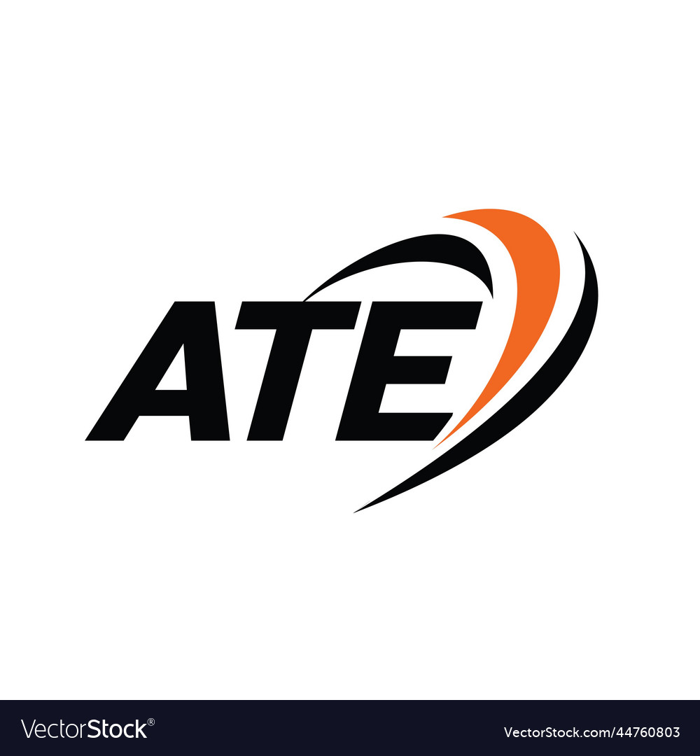 Ate monogram logo Royalty Free Vector Image - VectorStock