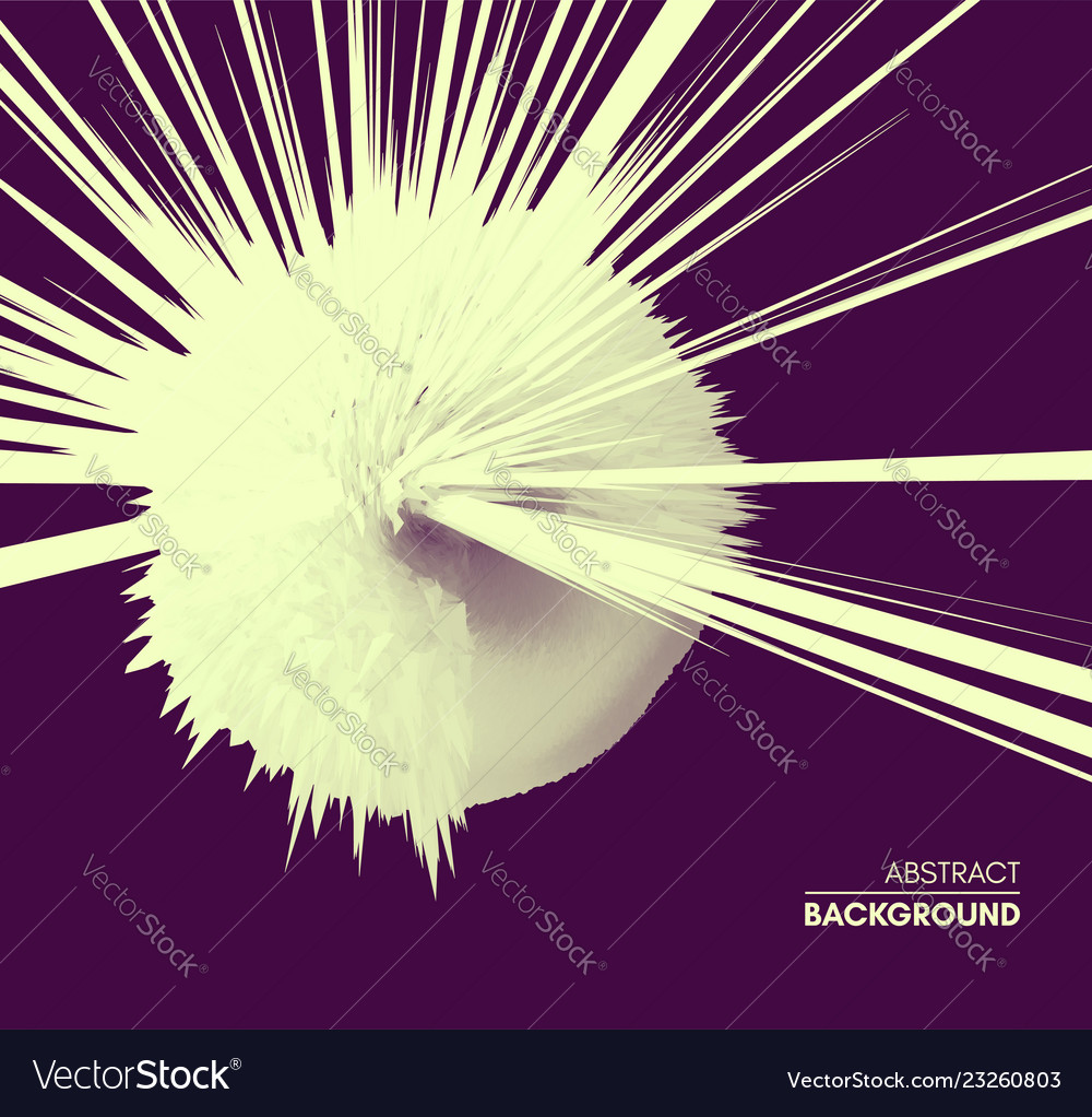 Background with exploding rays abstract Royalty Free Vector