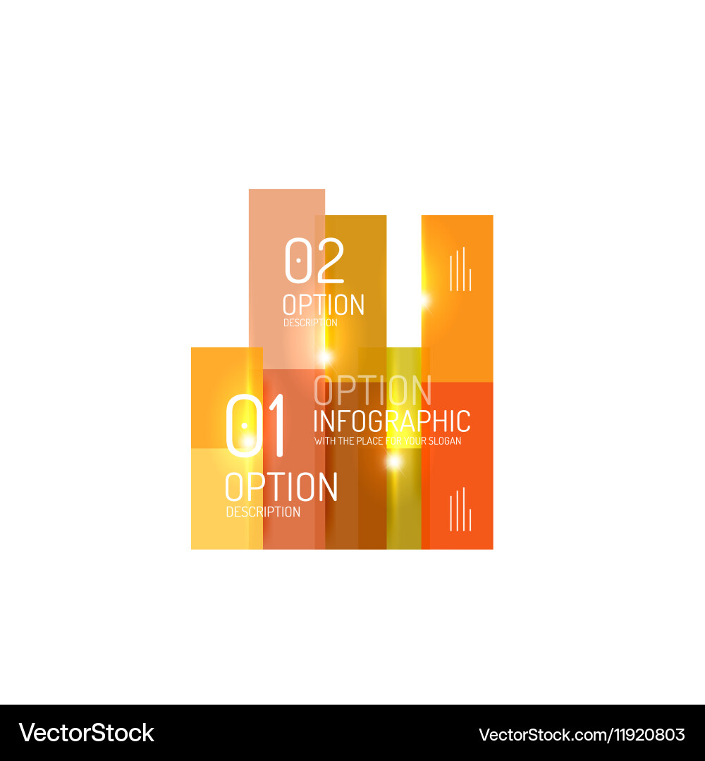 Business products option banners Royalty Free Vector Image