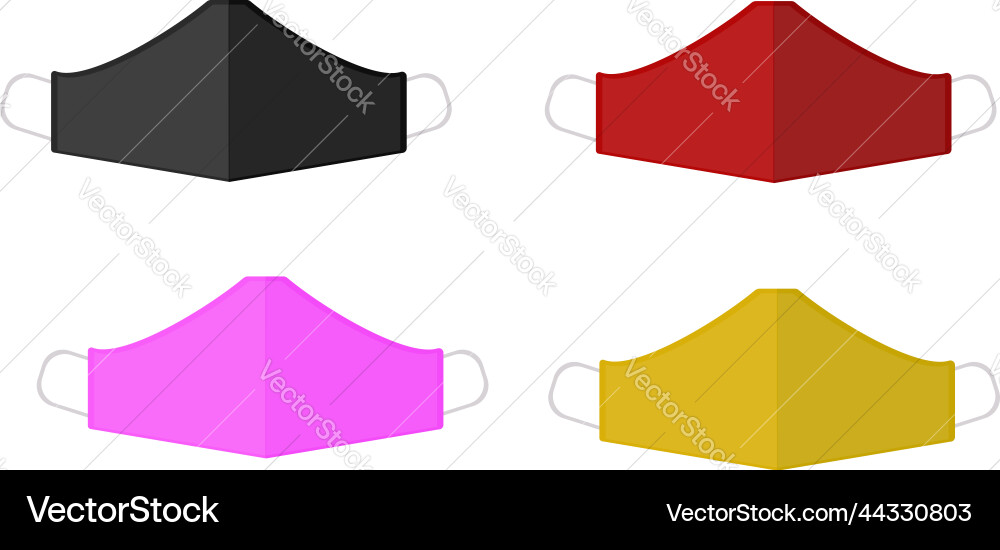 Fashion mask on a white background Royalty Free Vector Image