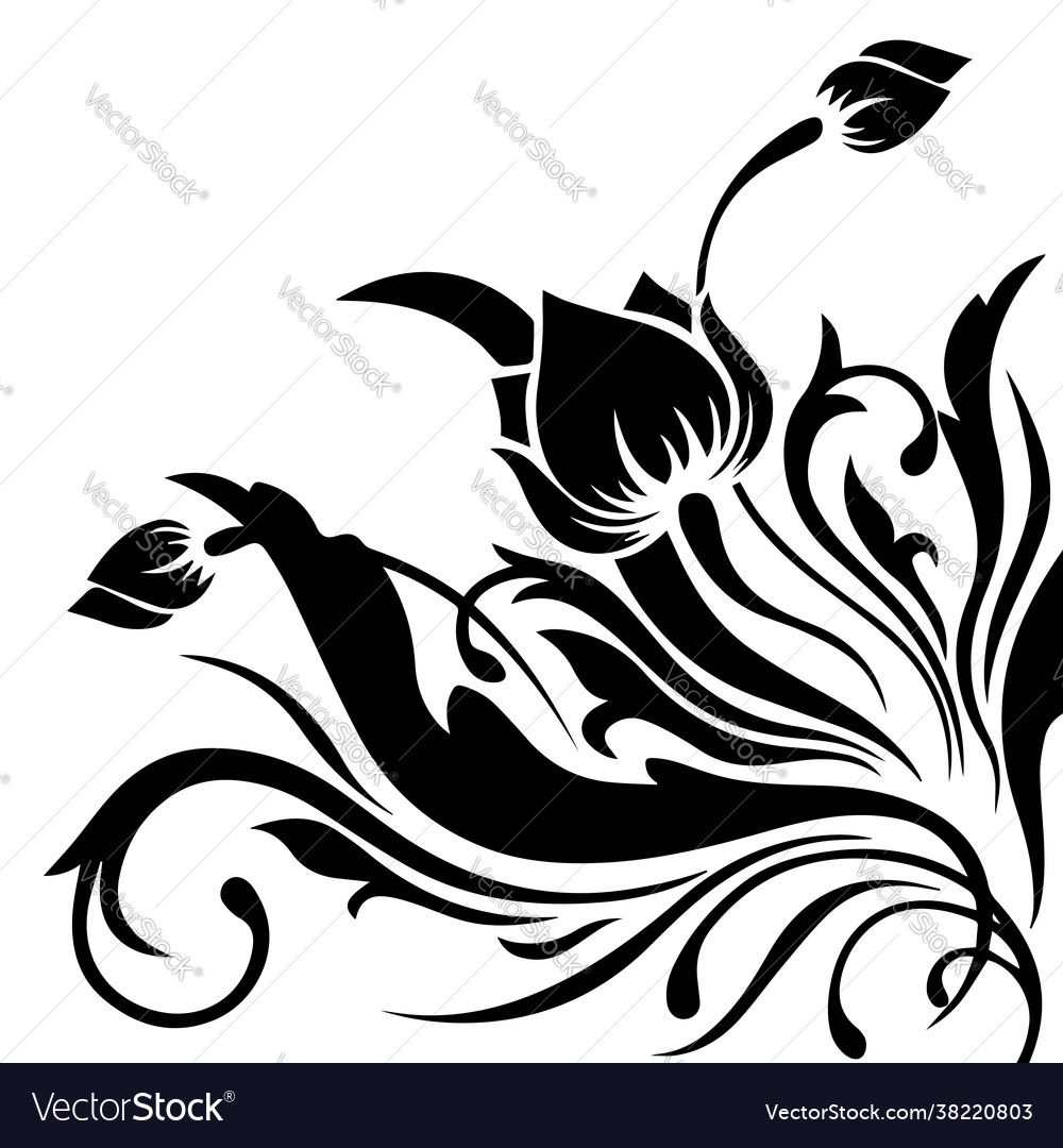 Flower pattern design Royalty Free Vector Image