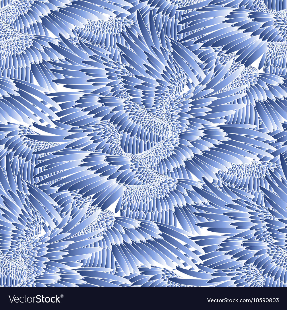 Graphic wings pattern Royalty Free Vector Image