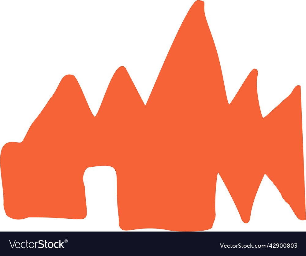 Polygonal angular geometric shape irregular Vector Image