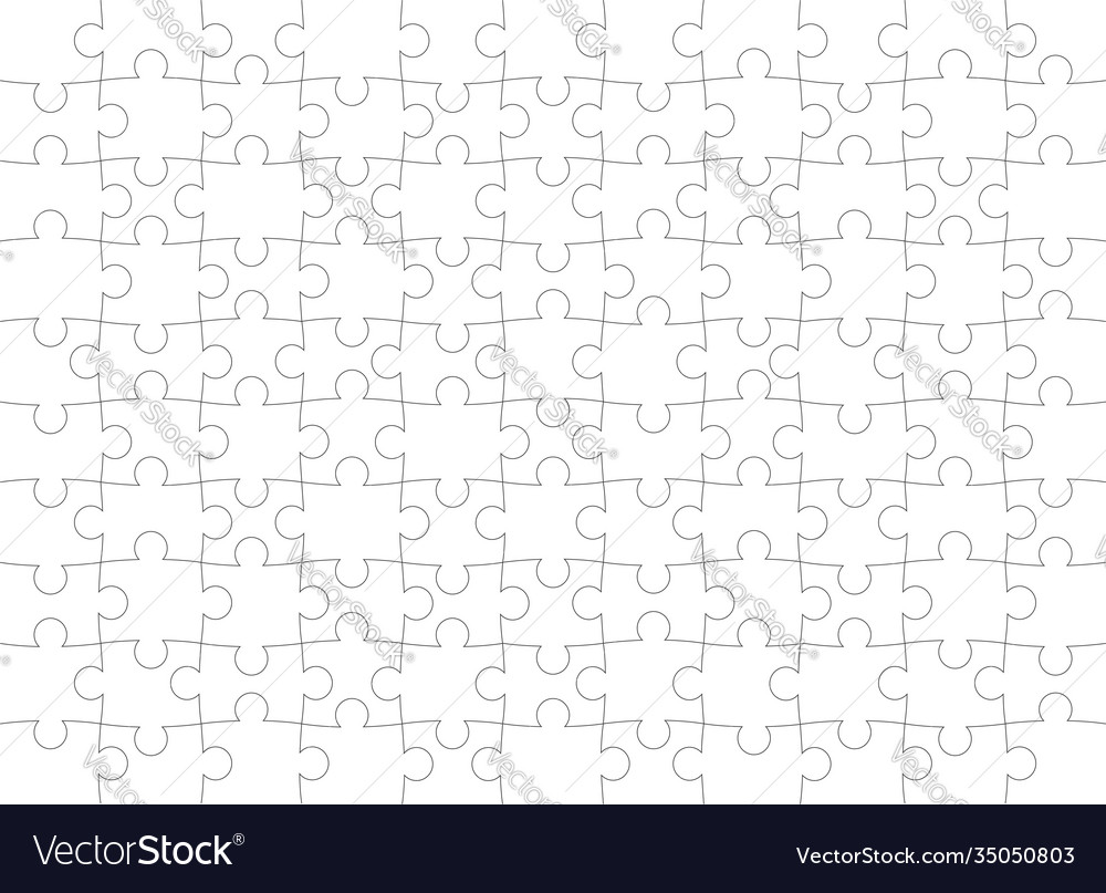 Puzzle pattern texture isolated on a white Vector Image
