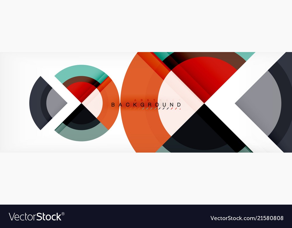 Circular geometric abstract background Royalty Free Vector